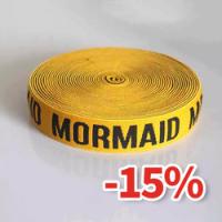 China Custom Letter Elastic Band Yellow Jacquard Elastic Band Black Letter Elastic Web Band for Clothes for sale