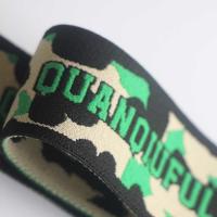 China Free sample sports bra elastic bands jacquard elastic band webbing 4 cm elastic band for bracelets for sale
