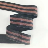 China Sublimated Elastic Waistband Jacquard Elastic Band for Underwear Logo Printed Designer Elastic Bands for sale