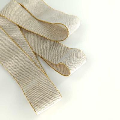 China Customized Fancy Stretchable Polyester Yarn-dyed Elastic Band for Clothes for sale