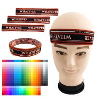 China wholesale free sample manufacturer custom logo and width skinny elastic melt bands for sale
