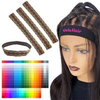 China wholesale free sample manufacturer custom logo edge elastic adjustable wig band edge for sale