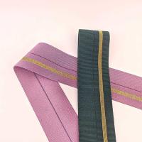 China Free Sample Delivery Fold Over High Elasticity Polyester Custom Normal Elastic Band for Headgear for sale