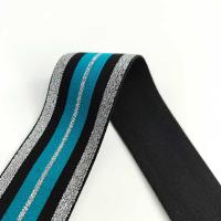 China High Quality Jacquard Elastic Band Check Pattern Elastic Waistband Yarn-dyed Elastic Band for sale