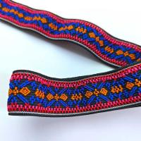 China Fast Delivery Elastic Band Fancy Jacquard Stretchable Webbing with Customized Size for sale