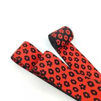China Huge Inventory for Stocking Up Jacquard Web Band Elastic Band Black Flower Pattern Elastic Band for sale