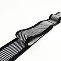 China New Free sample manufacturer custom width and logo high polyester hard flat band elastic for sale