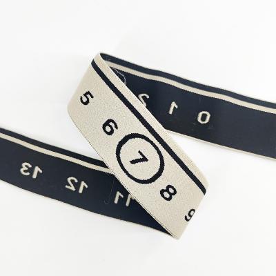 China Free sample wholesale custom color width and logo elastic embroidery band for sale