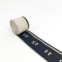 China Free sample wholesale custom color width and logo elastic embroidery band for sale