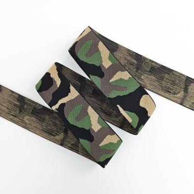 China New Free sample manufacturer custom logo and width elastic band army green for sale