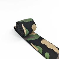China New Free sample manufacturer custom logo and width elastic band army green for sale