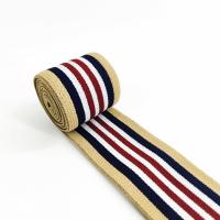 China Free sample manufacturer custom logo width polyester elastic band for tracksuit for sale