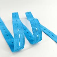 China Free sample manufacturer custom color width buttonhole elastic webbing band for sale