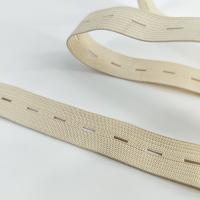 China Free sample manufacturer custom color width buttonhole elastic webbing band for sale