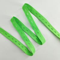 China Free sample manufacturer custom color width buttonhole elastic webbing band for sale