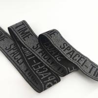 China Free sample manufacturer custom wholesale letter print cotton elastic waistband for sale