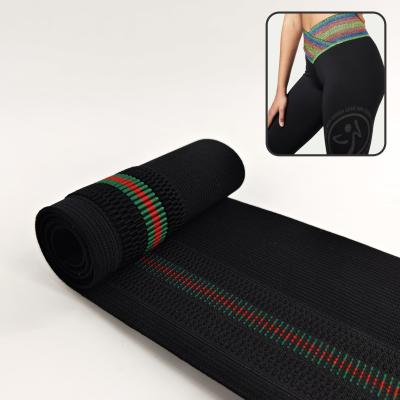 China Free sample manufacturer custom shiny workout leggings elastic waist band v shape for sale