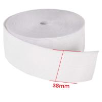 China Free sample manufacturer custom logo color width black and white elastic band sewing 38 mm for sale
