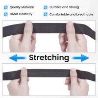 China Free sample manufacturer custom logo color width black and white elastic band sewing 38 mm for sale
