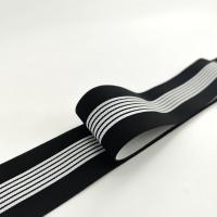 China Free sample manufacturer custom logo width flat braided elastic band for garment sewing for sale
