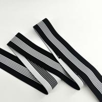 China Free sample manufacturer custom logo width flat braided elastic band for garment sewing for sale