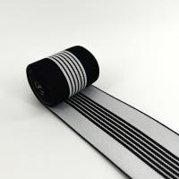 China Free sample manufacturer custom logo width flat braided elastic band for garment sewing for sale