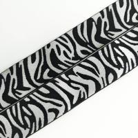 China Free sample manufacturer custom logo zebra elastic band for sale