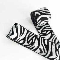 China Free sample manufacturer custom logo zebra elastic band for sale
