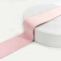 China Free sample manufacturer custom logo flat braided elastic band 6mm for sale