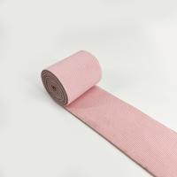 China Free sample manufacturer custom logo flat braided elastic band 6mm for sale