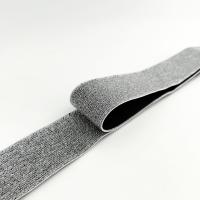 China Free sample manufacturer custom silver jacquard elastic band with factory price for sale