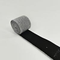 China Free sample manufacturer custom silver jacquard elastic band with factory price for sale