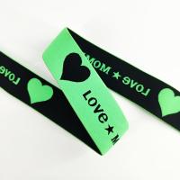 China Free sample manufacturer custom double elastic jacquard band love for sale
