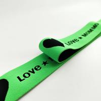 China Free sample manufacturer custom double elastic jacquard band love for sale