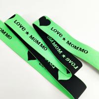 China Free sample manufacturer custom double elastic jacquard band love for sale