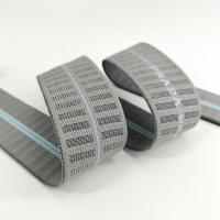 China Free sample custom jacquard elastic waistband on grey heather elastic for sale