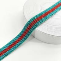 China Free sample manufacturer custom waistband fabriclurex metallic waistband elastic for sale