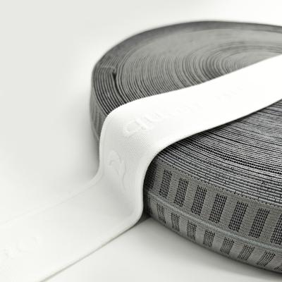 China Free sample custom logo elastic embossed waistband with factory price for sale