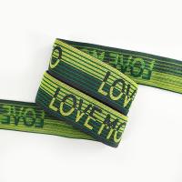 China Free sample custom logo elastic waistband,elastic band with logo waistband for sale