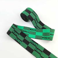 China Elastic band factory Wholesale Green Jacquard Elastic Band Custom woven for sale