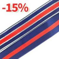 China High Quality and Cost Efficiency Yarn-dyed Polyester English Stripe Jacquard Elastic Belt for Clothes for sale