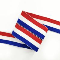 China 4cm Double Side Color Striped Elastic Band Jacquard Elastic Band for Multi usage for sale