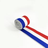 China 4cm Double Side Color Striped Elastic Band Jacquard Elastic Band for Multi usage for sale