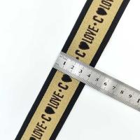 China Multi Usage Elastic Ribbon Custom Size Strong Elastic Band Heart Pattern Jacquard Elastic Tape for sale