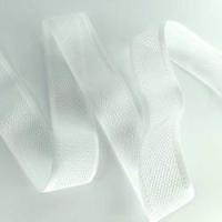 China 4 cm Nylon Black Gray Letter Jacquard Elastic Band for Clothing for sale