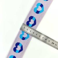 China Custom size 0.5 mm - 20 mm Nylon Jacquard Elastic Band Jacquard Webbing for Clothing for sale