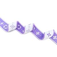 China 1.5 Inch Famous Printed Ribbon Jacquard Elastic Webbing Band Sustainable Fashion Stootband for sale