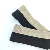 China Shiny glitter elastic band toy used for toys elastic band customized in width colors patterns for sale