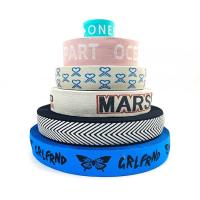 China Huge Inventory Elastic Waistband Jacquard Elastic Webbing Elastic Band OEM for sale