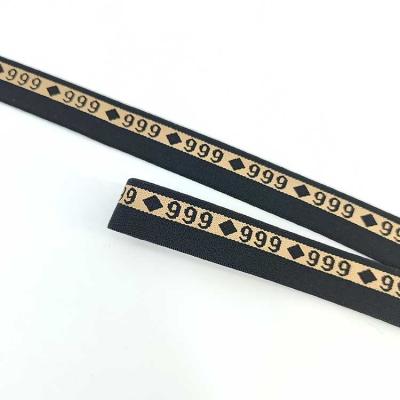 China 2 cm Elastic Bands Narrow Jacquard Elastic Band with Numbers for sale